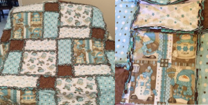 Polka Dot Snowman Rag Quilt For A Lot Of Snuggle - Quilting Cubby