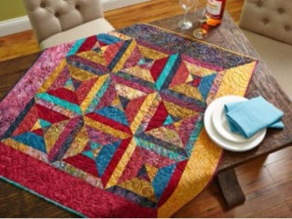 Triangles Table Topper Create Something Special With These Batik ...