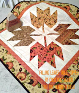 Falling Leaves Table Topper Fresh Autumn Decor – Quilting Cubby