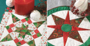 Three Christmas Candle Mats You Can't Resist Making - Quilting Cubby