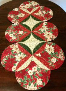 Cathedral Window Table Runner Changed Up For All Seasons - Quilting Cubby