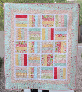 Jelly Roll Baby Quilt To Make In A Day - Quilting Cubby