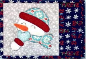 Snowman Mug Rugs For A Little Winter Romance – Quilting Cubby