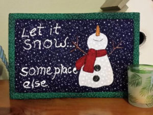 Snowman Mug Rugs For A Little Winter Romance – Quilting Cubby