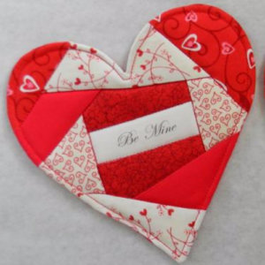 Heart Mug Rug To Say What’s In Your Heart – Quilting Cubby