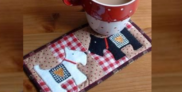 Scottie Dog Mug Rug Lets Meet For Coffee After A Walk In The Park ...