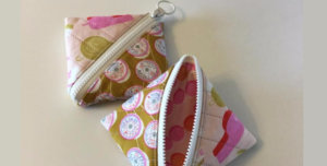 Half Square Triangle Pouch Lays Flat And Holds So Much - Quilting Cubby