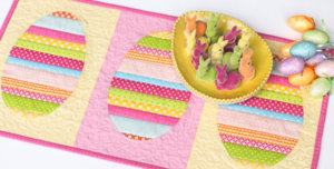 Three Easter Egg Table Runner All You Need Is Colorful Scraps ...