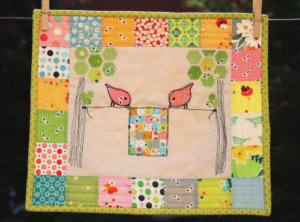 A Mini Quilt Of Sweet Tweets Birds Holding Your Favorite Thing ...