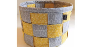 Just A Couple Of Jelly Roll Strips For This Lovely Woven Basket ...