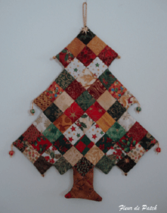 A Patchwork Christmas Ornament Christmas Tree To Add To Your Holiday ...