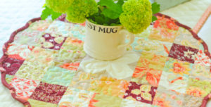 A Charm Pack Or Two For This Blossoms and Jam Table Topper – Quilting Cubby
