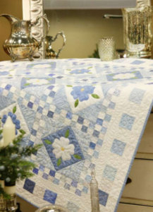 English Country Blue Delft And Sweet White Blossoms - Quilting Cubby