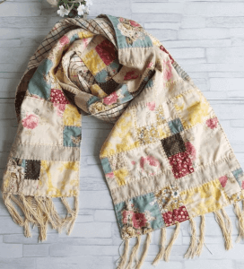 Easy Patchwork Quilt Scarf - Quilting Cubby