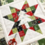 Christmas Tree Star Quilt On A Pillow - Quilting Cubby