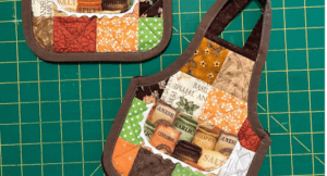 Mini Charm Apron Hot Pads - Quilting Cubby